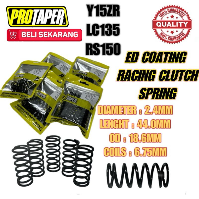 ORIGINAL PROTAPER ED COATING RACING CLUTCH SPRING KERAS Y15 Y15ZR V1 V2 ...
