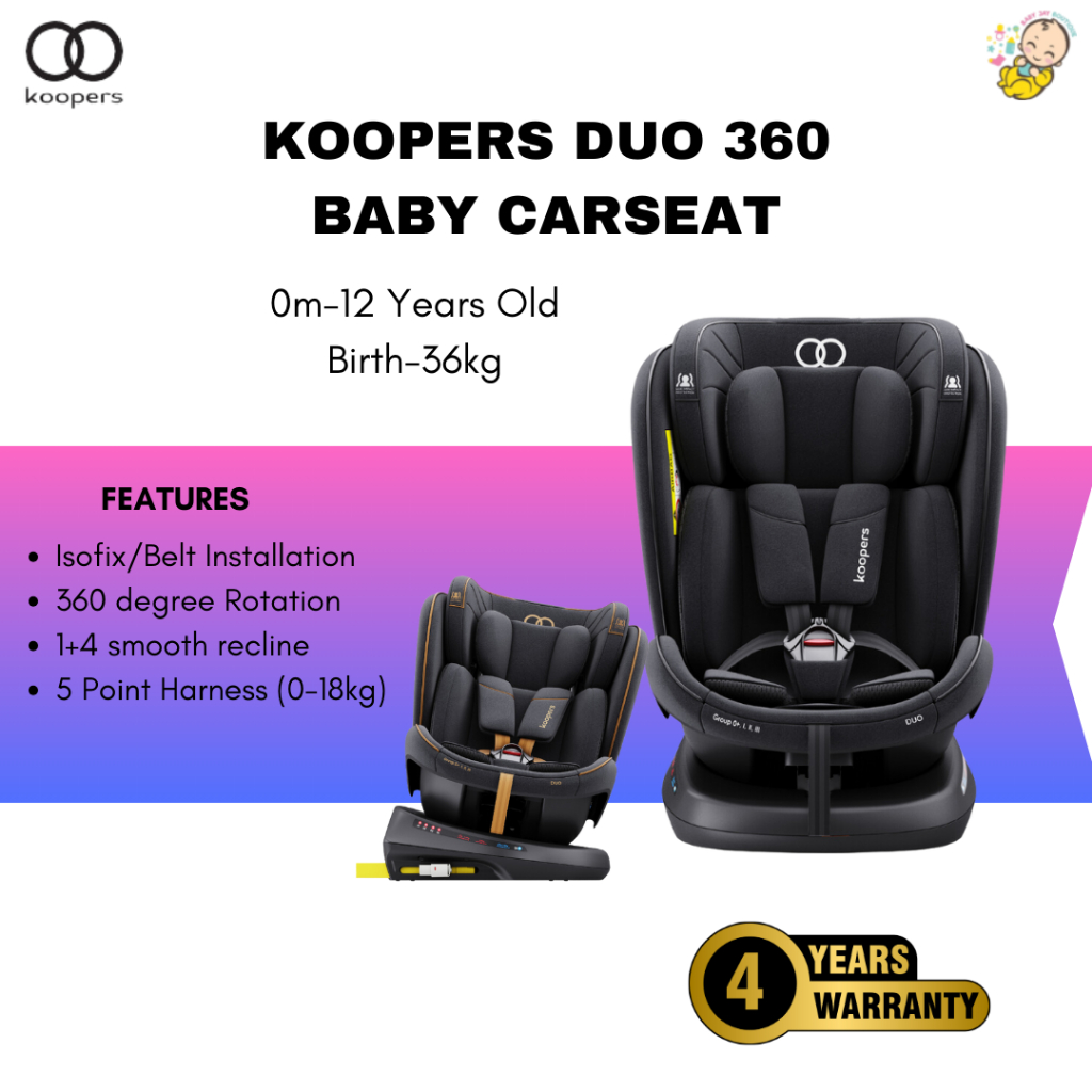 Koopers duo baby carseat | Shopee Malaysia