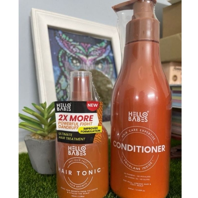 NEW FORMULA! HELLO BABES HAIR TONIC READY STOCK HAIR VITAMIN TONIK ...