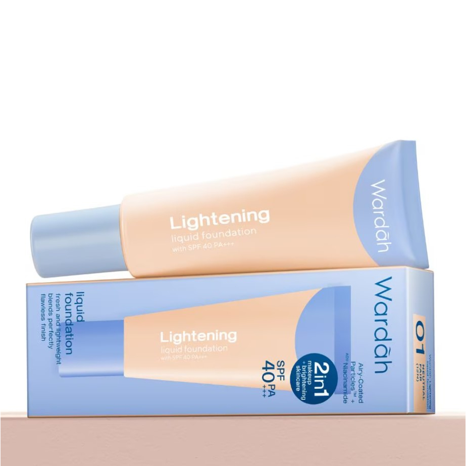 Wardah Lightening Liquid Foundation SPF 40 PA+++ 25ml | Shopee Malaysia