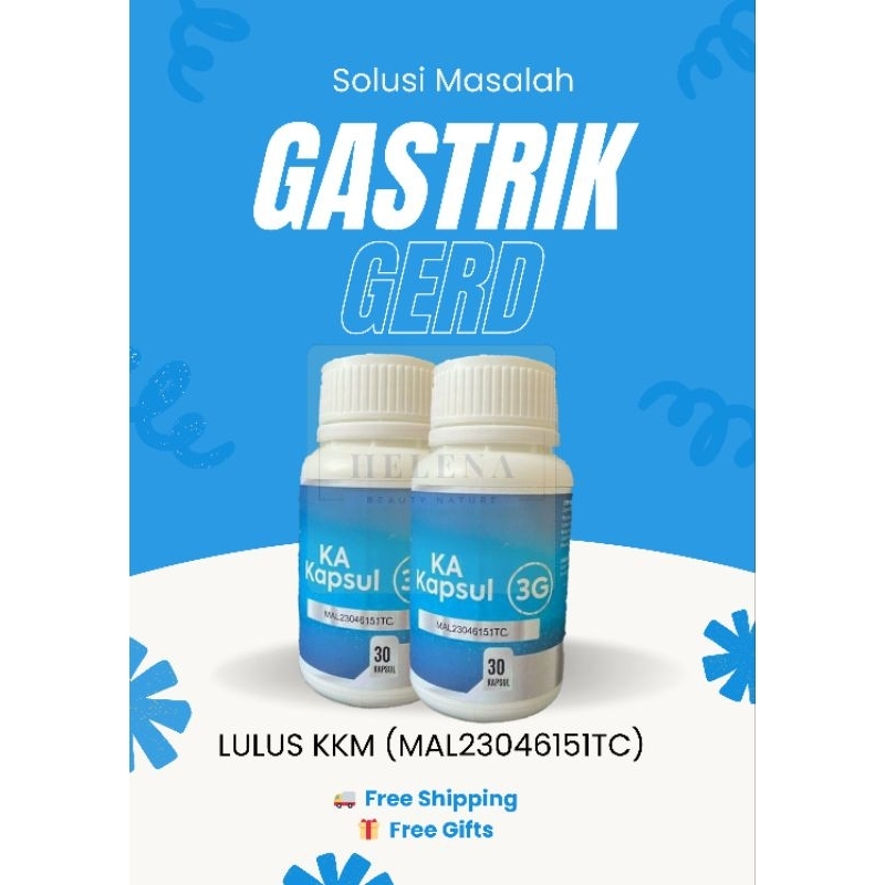 [ORIGINAL & READY STOCK] KAPSUL 3G SOLUSI MASALAH GERD GASTRIK GOUT ...