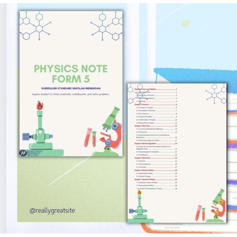 Physics (Fizik) Full Note Form 4 & 5 SPM | Shopee Malaysia