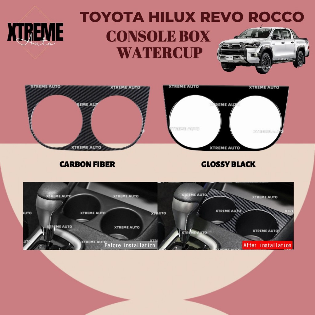XTREME AUTO TOYOTA HILUX REVO ROCCO CAR CONSOLE BOX WATERCUP FRAME ...