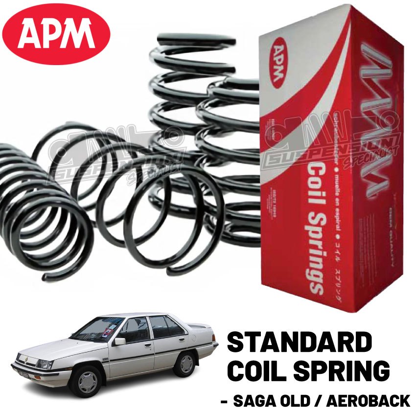 PROTON SAGA ISWARA / AEROBACK APM STANDARD COIL SPRING 1 CAR SET 4 PCS ...