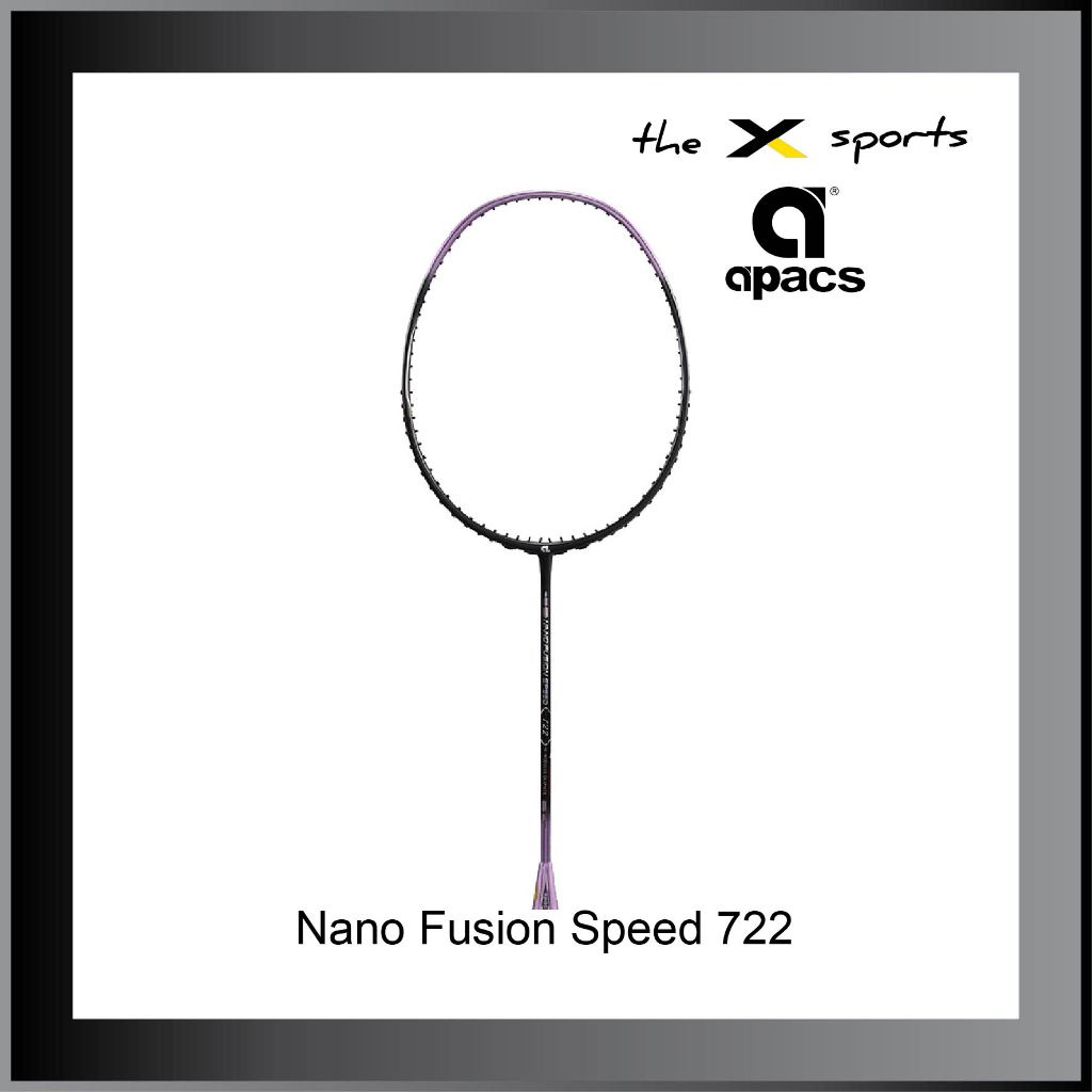 Apacs Badminton Racket Nano Fusion Speed 722 (6U) (Unstrung) | Shopee ...
