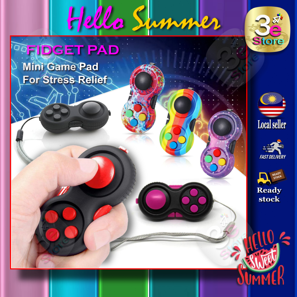Fidget Pad Mini Game Pad for Stress Relief Fidget Pad Buttons ...