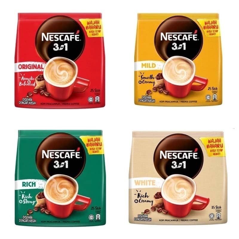 【LIVE DISCOUNT & NEW STOCK】NESTLE NESCAFE 3 in 1 Premix Coffee ...