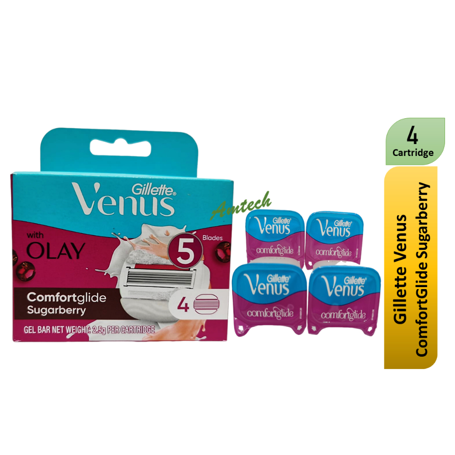 Gillette Venus Women's ComfortGlide Sugarberry with Olay Razor Refill ...