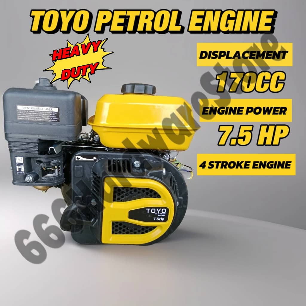TOYO ENGINE 7.5HP 170CC 4 Stroke Petrol Engine | Shopee Malaysia