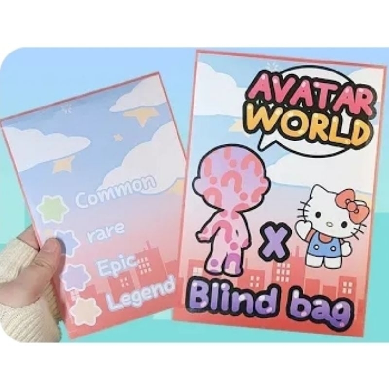 Paper Doll Avatar World x Sanrio Blind Bag/Mainan/kertas patung/Mainan ...