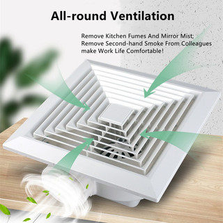 Kipas Ekzos Fan 6/8/10/12/14 Inch Household Silent Bathroom Shutter ...