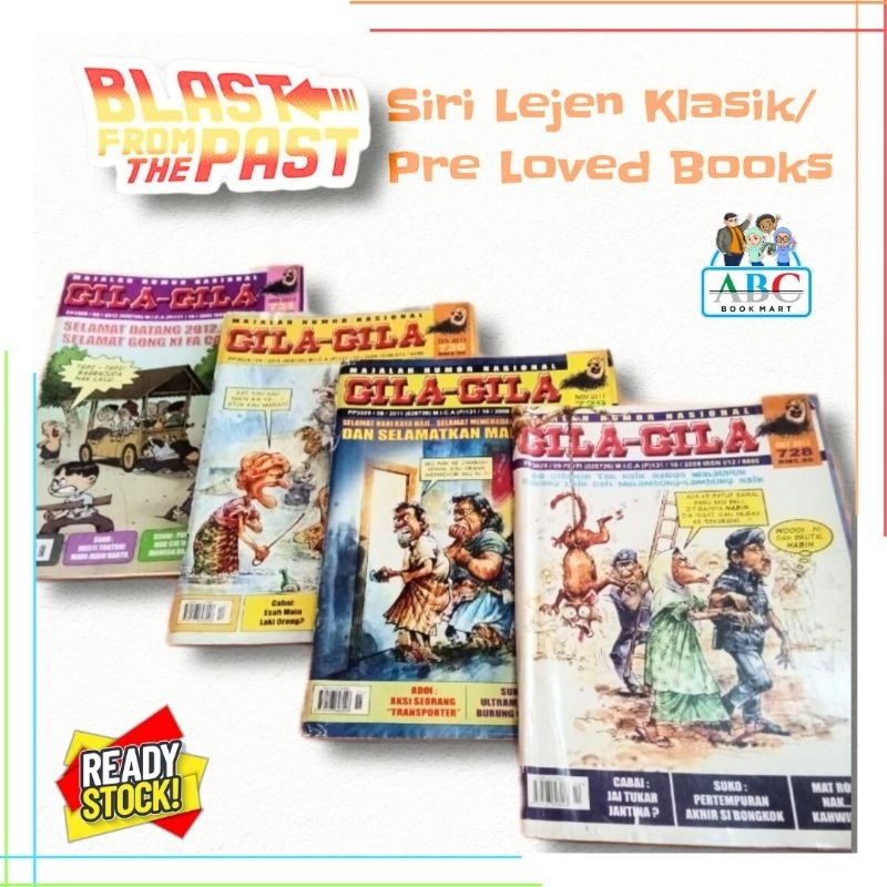 ( PRELOVED ) COLLECTORS ITEM COMBO SET OF 4 MAJALAH SATIRA HUMOR ...
