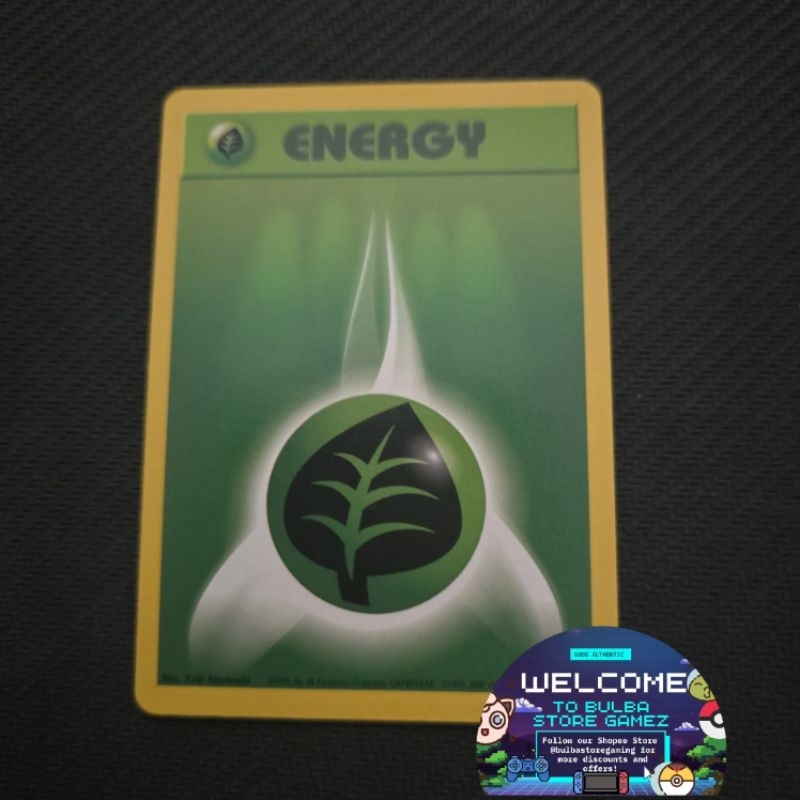 (Lightly Played) Classic Grass Energy Pokémon TCG Card Game Original ...