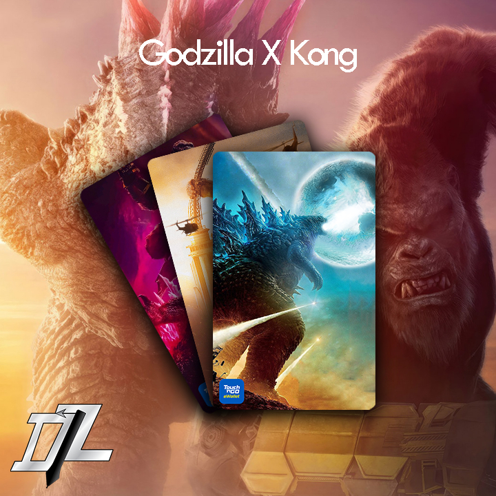 Godzilla X Kong Sticker - Touch 'n Go, NFC, RapidKL, Watsons (and any ...