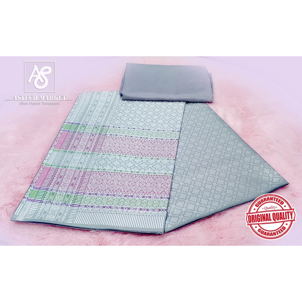 (Design Mewah) Original Quality Thai Silk Set / Kain Tenunan / Songket ...