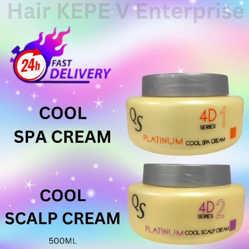 QS 4D 1 Cool SPA Cream 500ml /QS 4D 2 Cool Scalp Cream 500ml | Shopee Malaysia