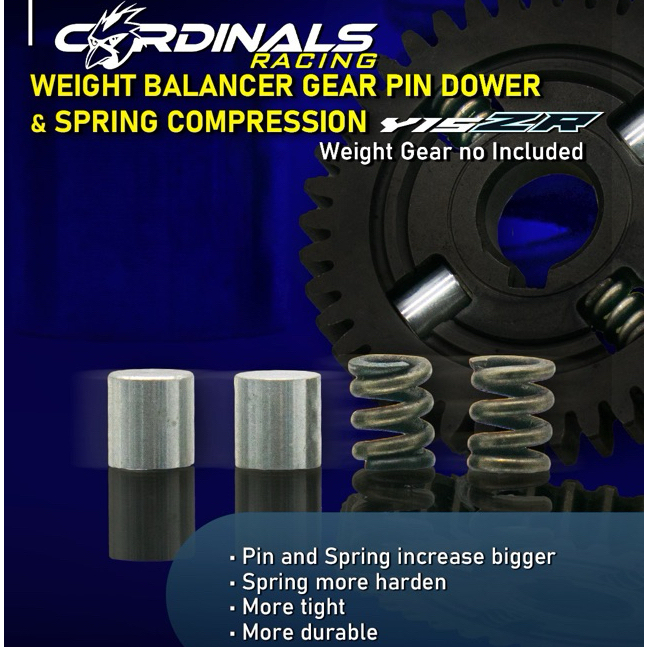 CARDINALS RACING YAMAHA Y15 Y15ZR WEIGHT BLANCER GEAR PIN DOWEL ...
