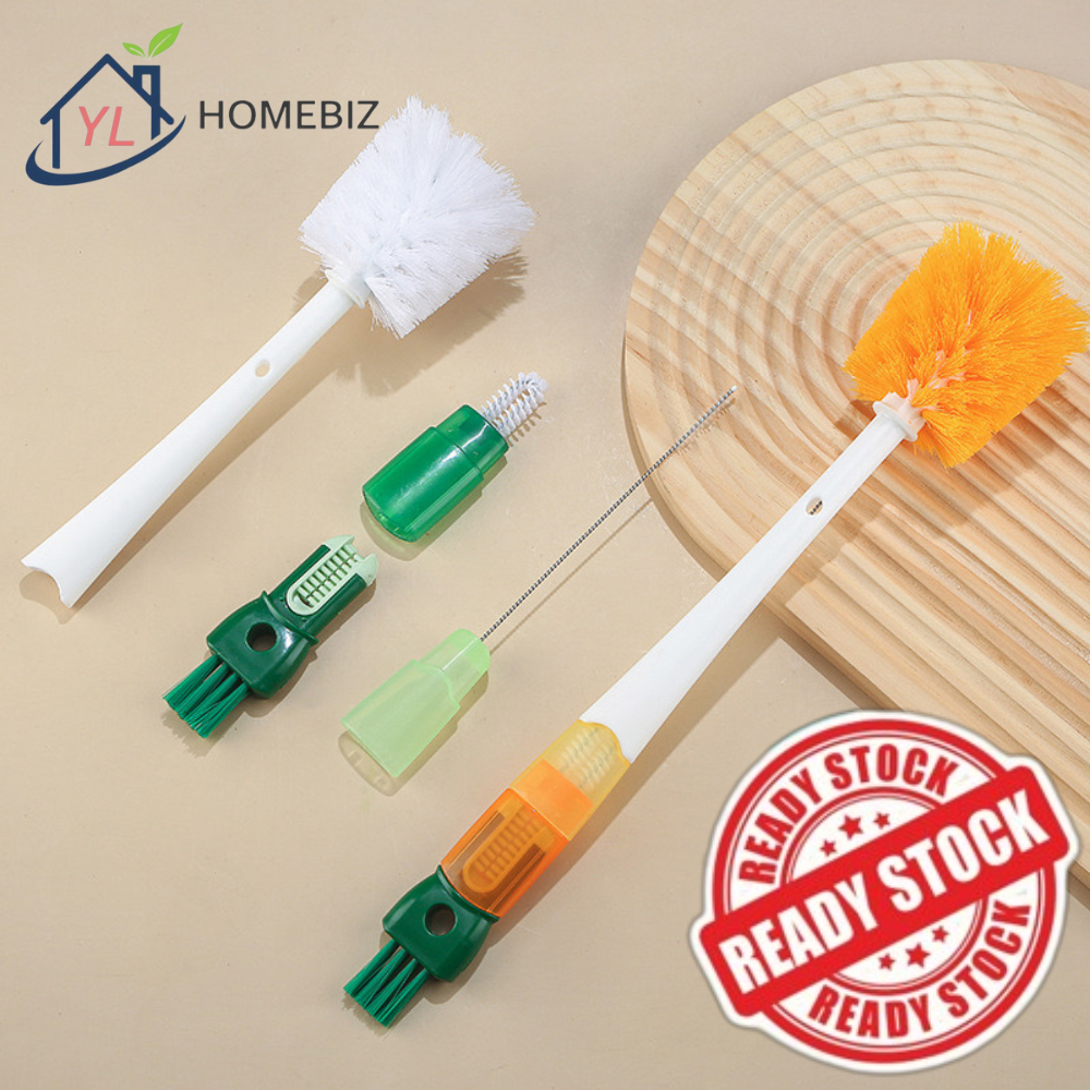 5 IN 1 Bottle Brush Cleaning Brush Tools Berus Pelbagai Fungsi Berus ...
