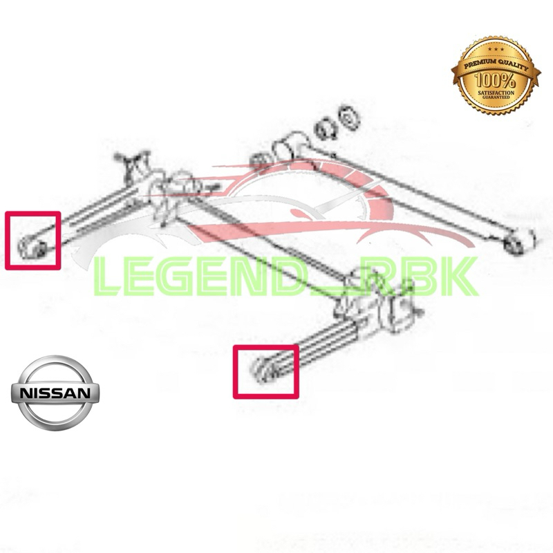 (1PC) NISSAN AD RESORT Y10 1990-1999 REAR LATERAL TRAILING AXLE ARM ...