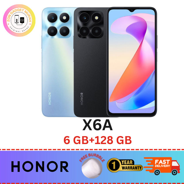 Honor X6A ( 6GB RAM+128GB ROM) 5200mAh Battery 22.5W SuperCharge, 6.56 ...