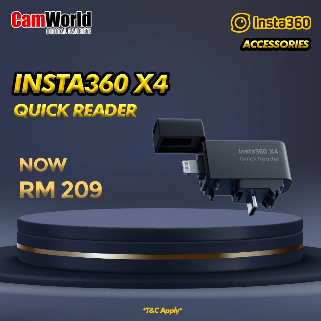 (Accessory) Insta360 X4 Quick Reader | Shopee Malaysia