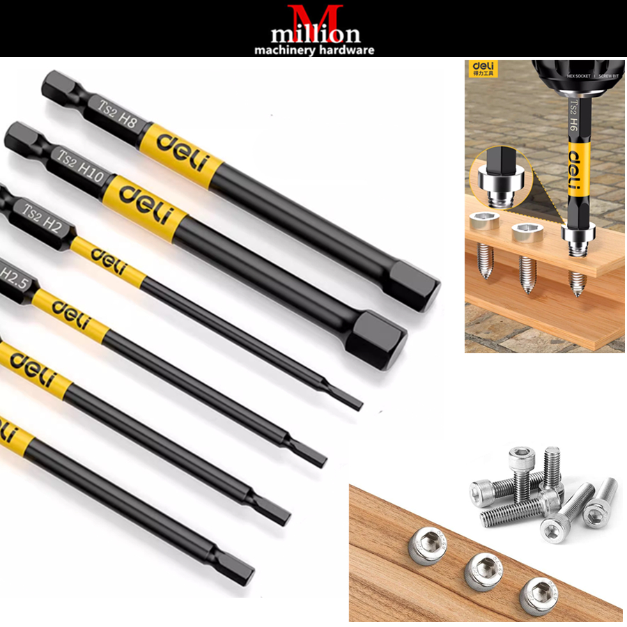 100mm / 150mm H2-H10 Magnetic Hexagon Hex Head Allen Key Wrench Power ...
