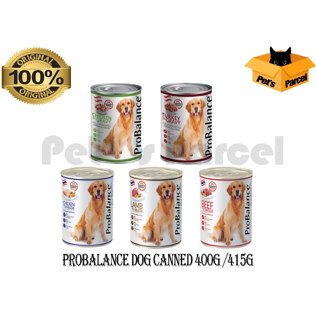 ProBalance Wet Canned Dog Food - 400g / 415g (Chicken/Lamb/Beef/Chicken Gravy/Turkey Gravy ...