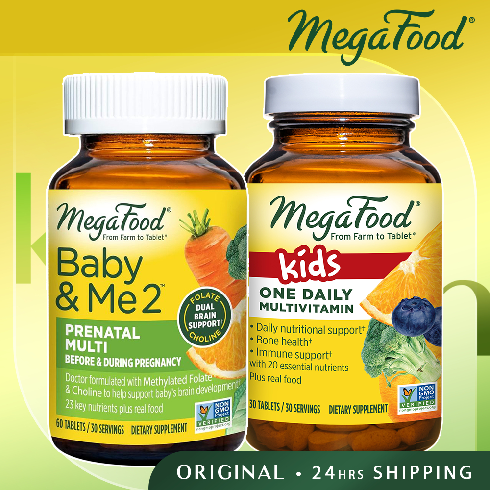 MegaFood Baby & Me 2 Prenatal Vitamin and Minerals - Vitamins for Women ...