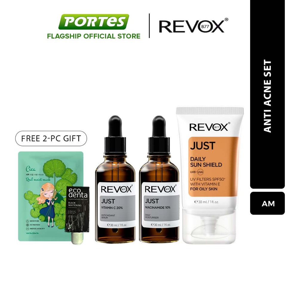 REVOX B77 JUST Anti Acne Skin Care Set (30ml x 3) | Shopee Malaysia
