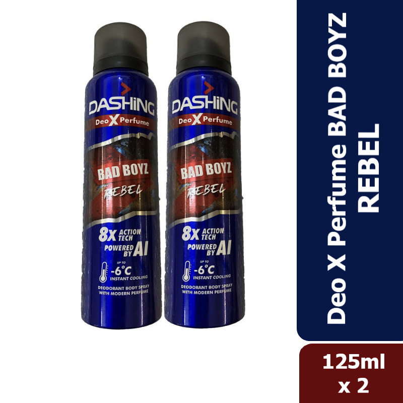 DASHING Deo Perfume Bad Boyz Rebel 125ml x 2 Twin Pack | Shopee Malaysia