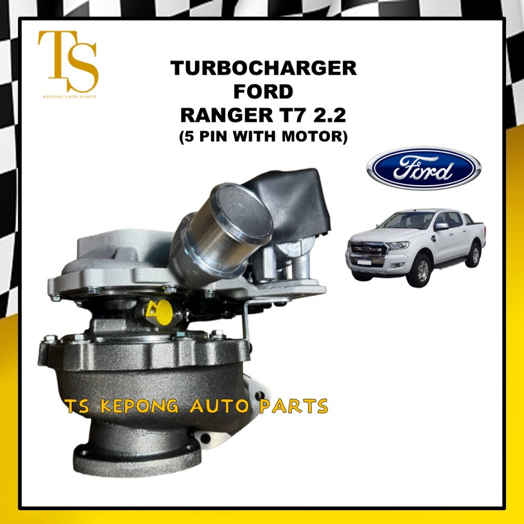TURBO TURBOCHARGER FOR FORD RANGER T7 2.2 - 5 PIN WITH MOTOR | Shopee ...