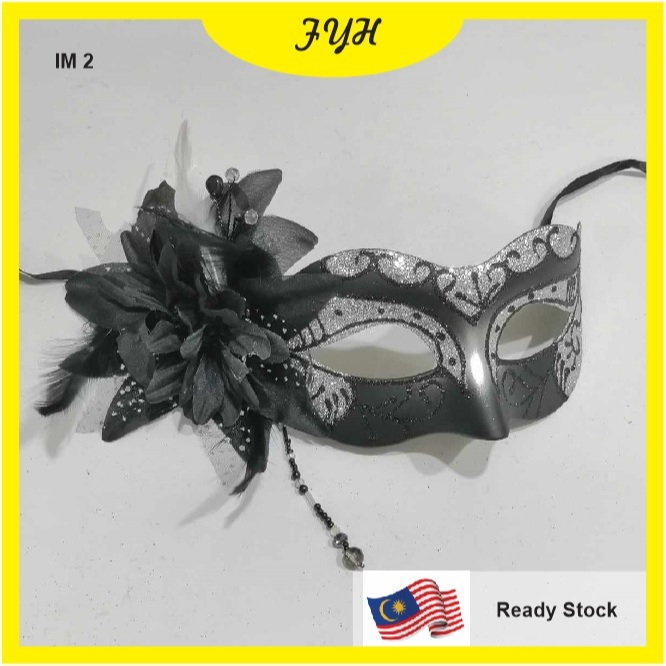 ⚡READY STOCK⚡ Party Mask Malaysia Magical Silver Party Mask Masquerade ...