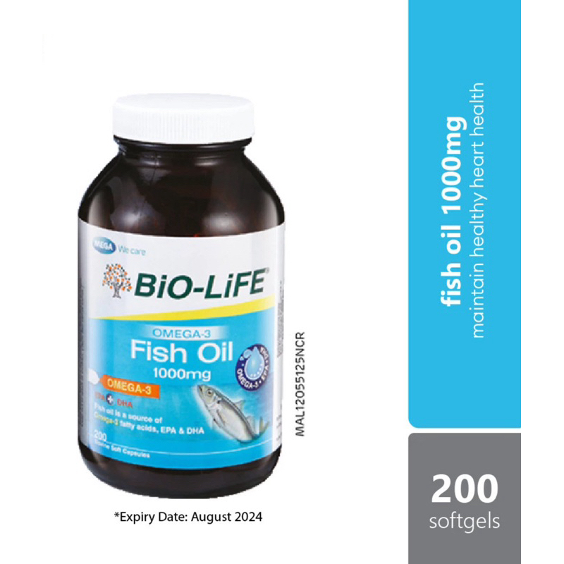 SALE : Bio-Life Omega 3 Fish Oil 1000mg 200s | Shopee Malaysia