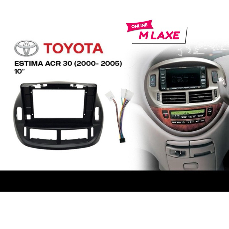 Casing Android Car Player Toyota Estima ACR30 2000-2005 10" With Plug ...