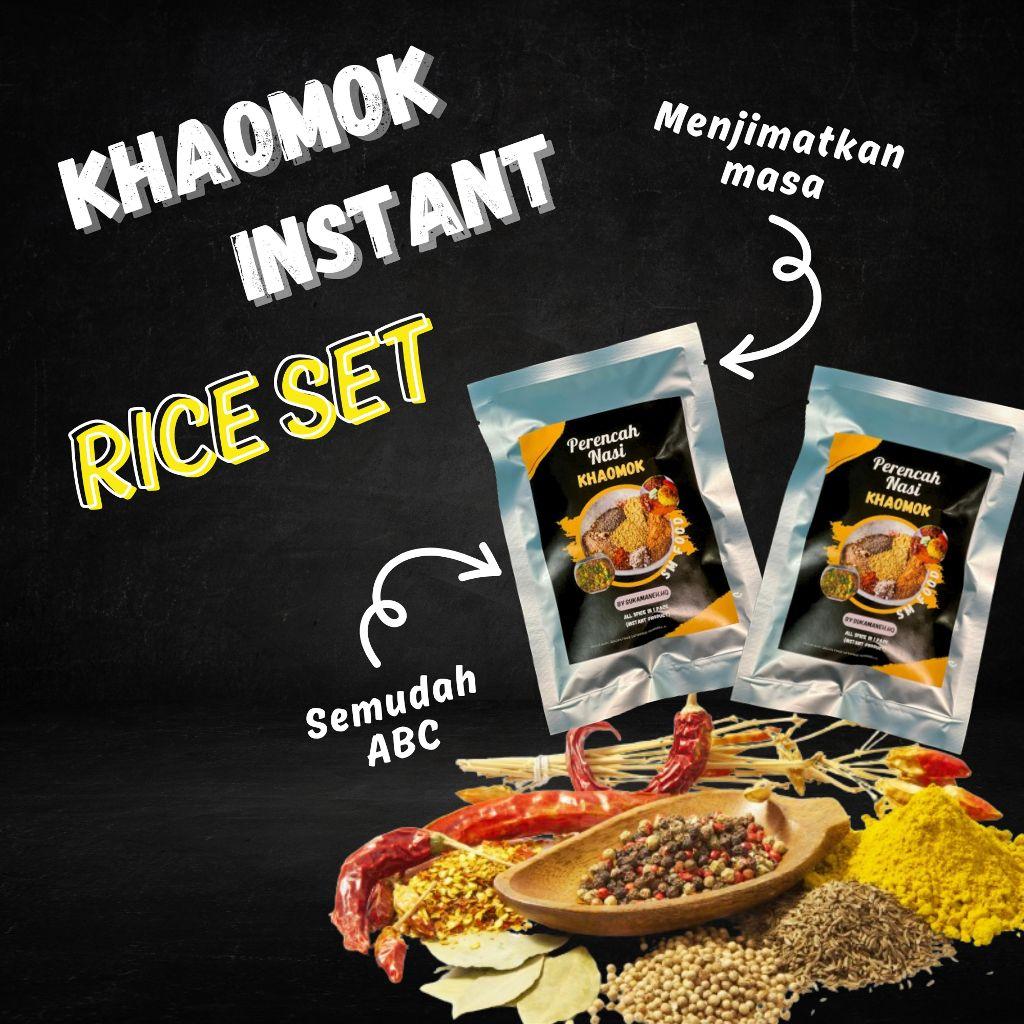 SET REMPAH NASI KHAOMOK SEGERA ALL IN 1 PACK(500G BERAS) | Shopee Malaysia
