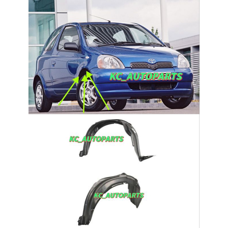 Toyota YARIS 1999 -2005 FRONT FENDER LINER | Shopee Malaysia