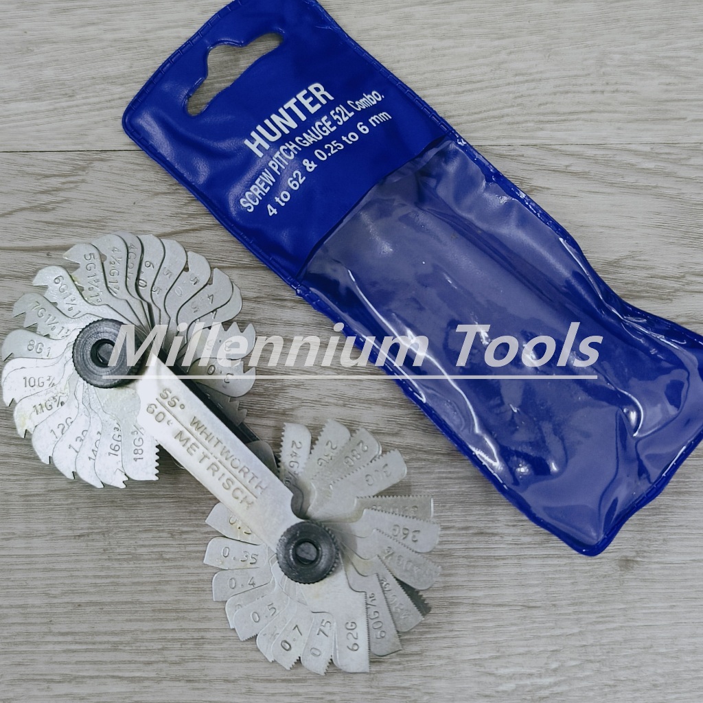 HUNTER 24Pcs | 52Pcs Screw Pitch Gauge | Thread Pitch Gauge MM | Inch ...