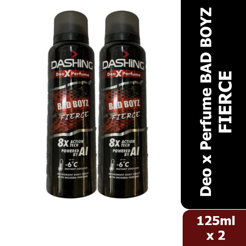 DASHING Deo Perfume Bad Boyz Fierce 125ml x 2 Twin Pack | Shopee Malaysia