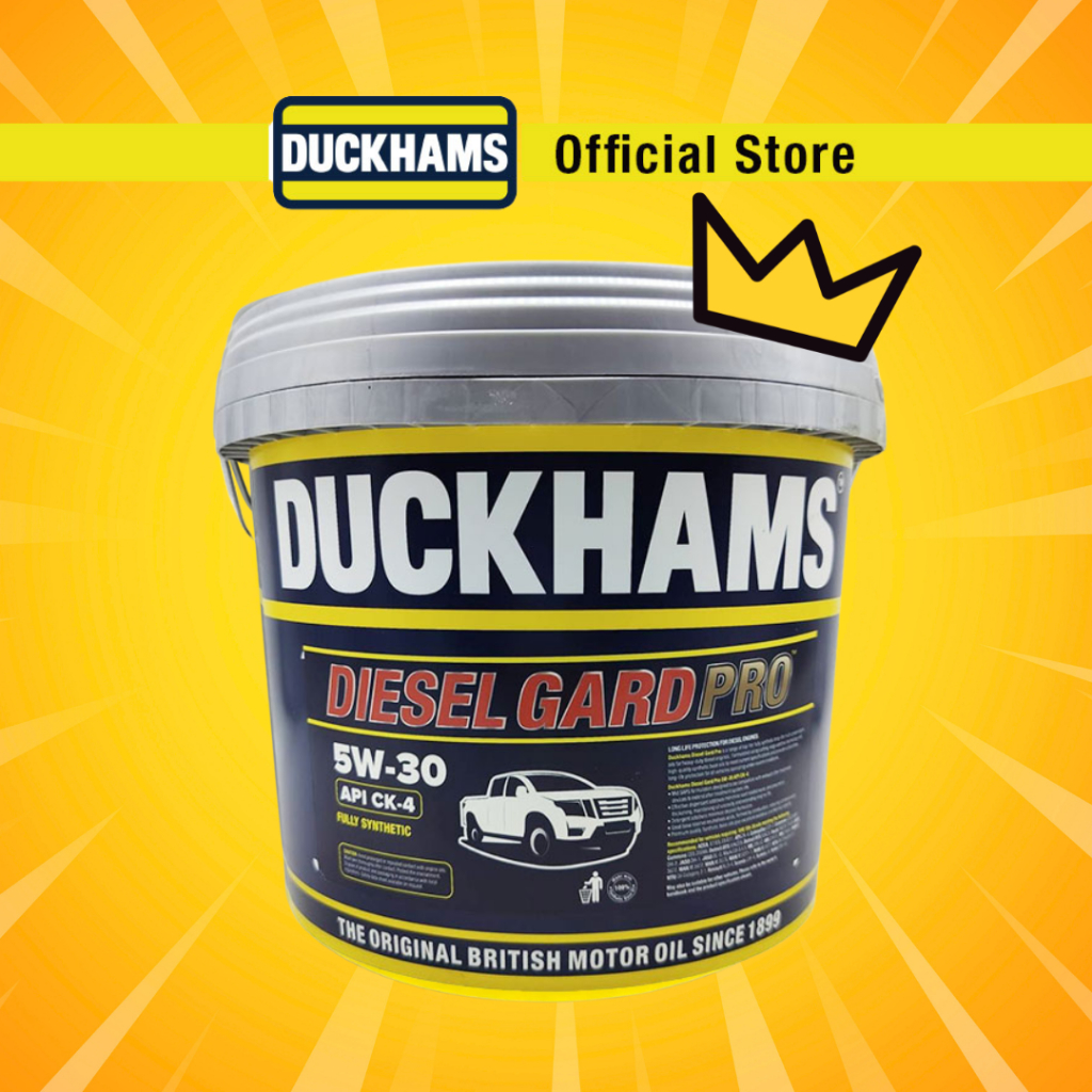 DUCKHAMS DIESEL GARD PRO 5W-30 CK4 (8 Liters) Fully Synthetic Diesel Engine Oil 5W30 | Shopee ...