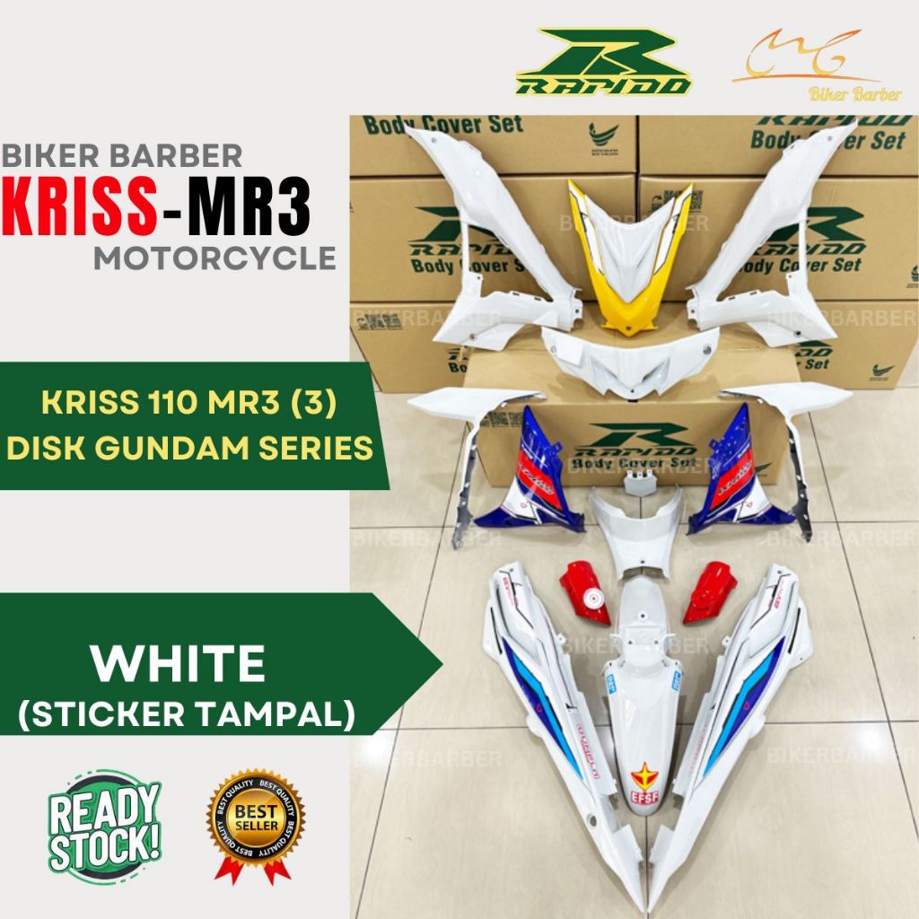 RAPIDO Modenas Kriss110 MR3 Drum Disc Gundam Series (3) White Body ...