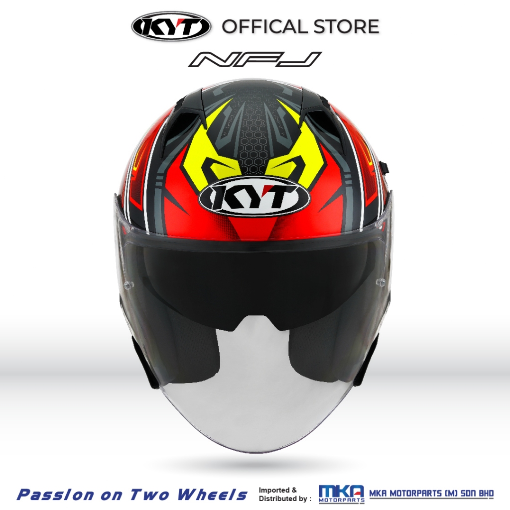 KYT Helmet NFJ Falco Open Face | Shopee Malaysia