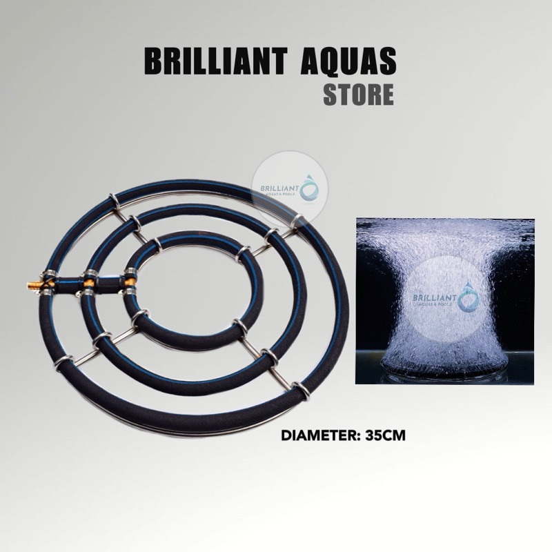 Aeration Tube 35CM Bubble Air Ring 304 Stainless Steel For Fish Pond ...