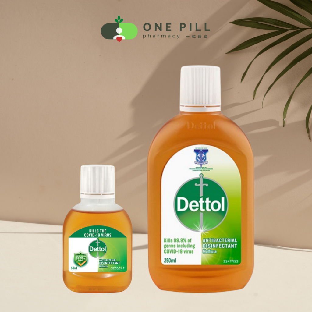 Dettol Antibacterial Disinfectant Liquid (50ml/ 250ml) | Exp: 11/2024 | Shopee Malaysia