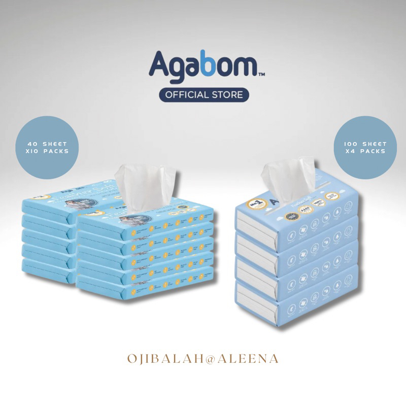 [Agabom] Feather Soft Moisturising Tissue (100s/pack) | Shopee Malaysia