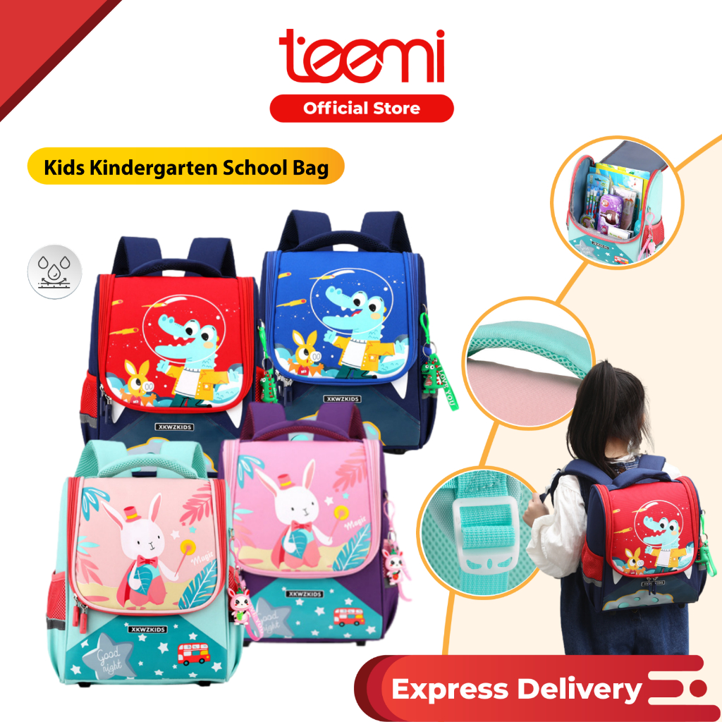 TEEMI 30cm Kids Kindergarten School Bag Cartoon Animal Preschool ...