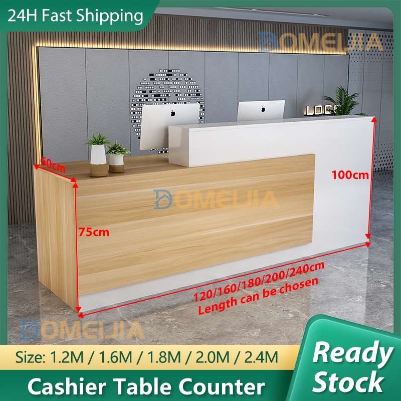 【Ready Stock】Cashier Table Counter Store Cashier Reception Bar Table ...