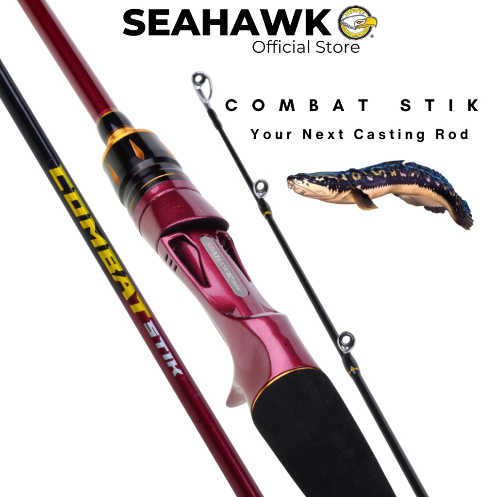 Seahawk Combat Stik Strong BackBone Affordable Entry Level Casting rod ...