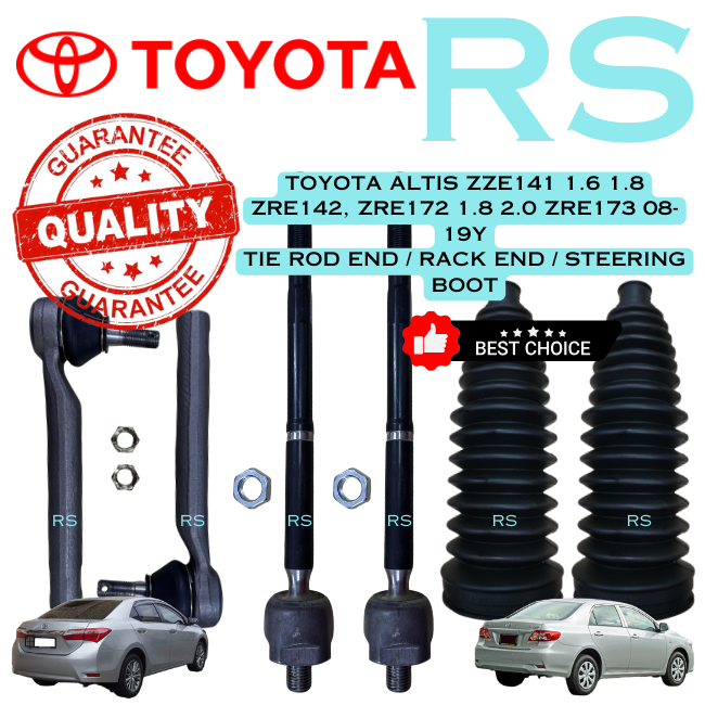 Toyota Altis ZZE141 1.6 1.8 ZRE142, ZRE172 1.8 2.0 ZRE173 08-19Y Tie ...