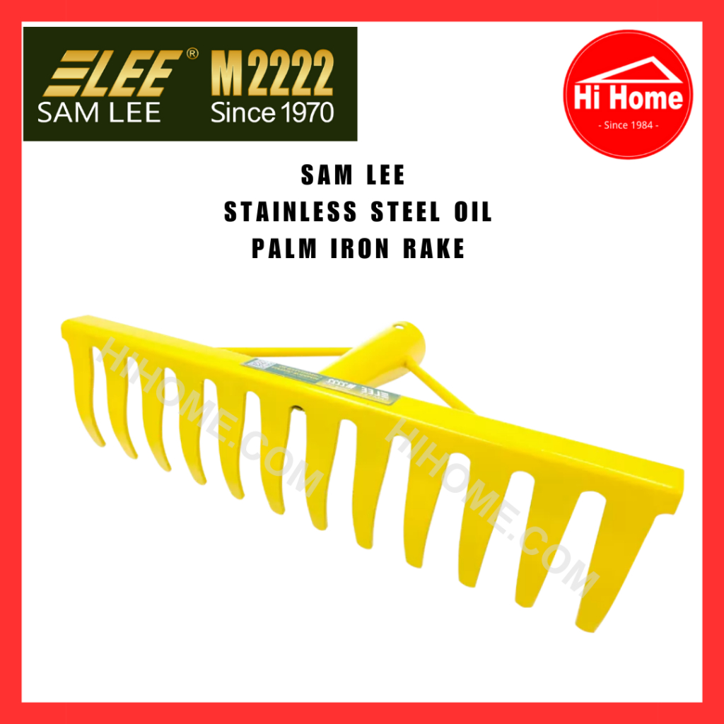 SAMLEE 10T Oil Palm Iron Stainless Steel Rake Leaves Rake Head Rake ...