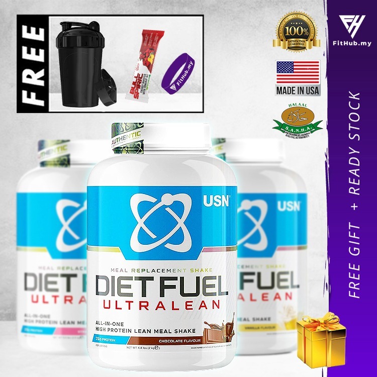 USN Diet Fuel Ultralean 1.8kg High Protein Meal Weight Loss Muscle Fat ...